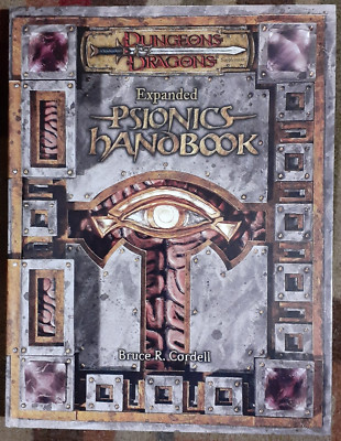 Dungeons & Dragons Expanded Psionics Handbook Fantasy 1st Edition ...