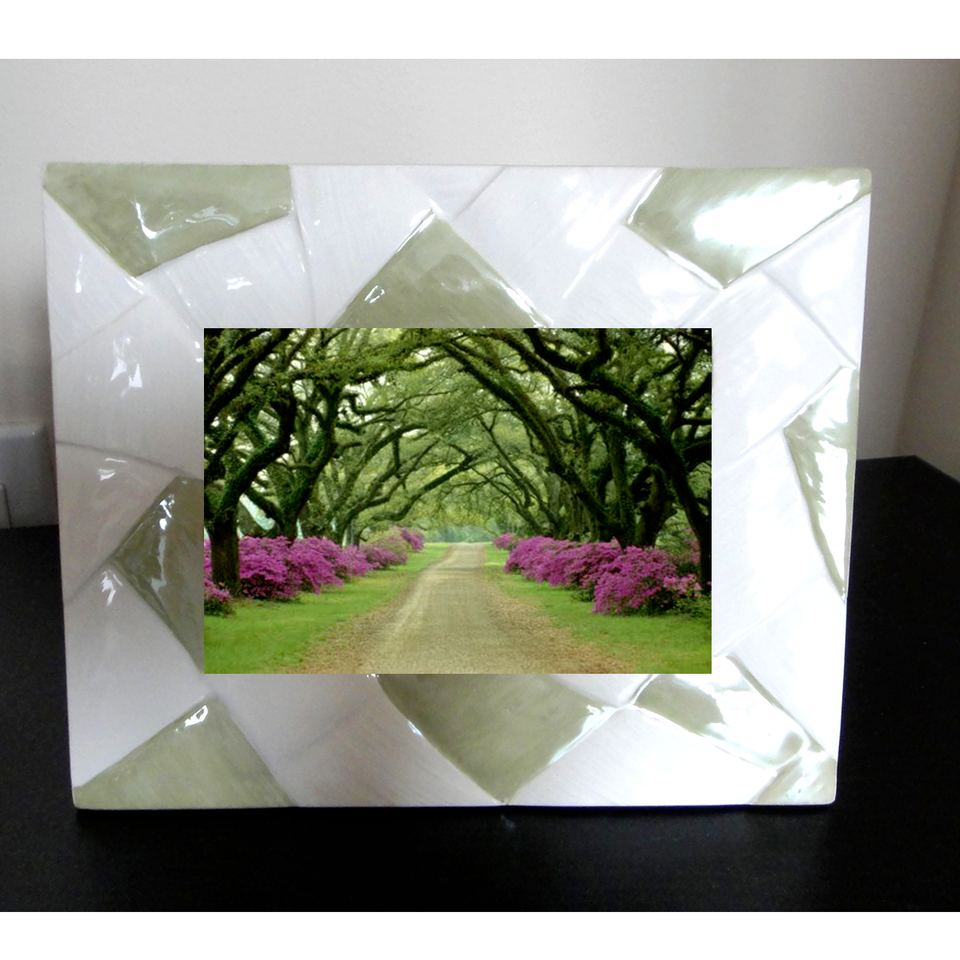 PHOTO FRAME 6x8in for 4x6in Photos Landscape Portrait Pearl & Sage | eBay