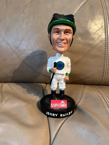 Jockey Jerry Bailey Saratoga Race Track Bobble Head Kentucky Derby ...