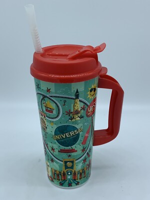 Universal Studios Orlando Resort Coca-Cola Freestyle Tumble Cup w/ Staw ...