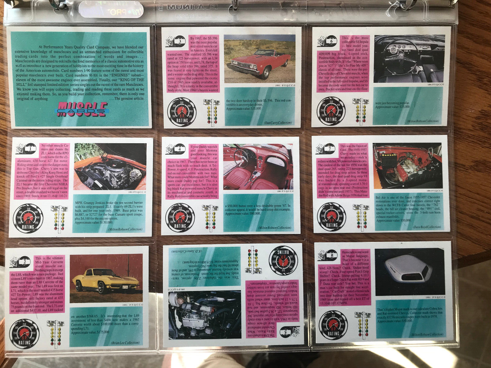 1992 Muscle Cars Complete Card Set of 109 | eBay
