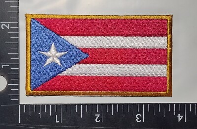 PUERTO RICO FLAG Embroidery Iron On Quality Patch Fast Shipping | eBay