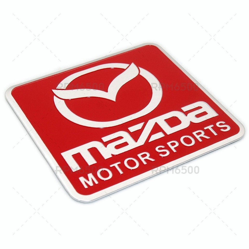 Mazda Motor Sport 3D Aluminum Medal Nameplate Badge Logo Car Emblem ...
