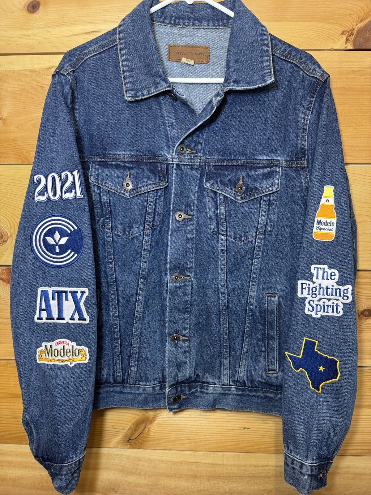 Modelo Men's Denim Jacket The Fighting Spirit Sz M 20… - Gem