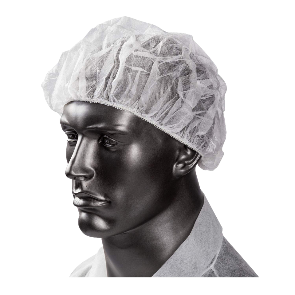 1000 Disposable Caps Hair Net Mob Non Woven Workwear Hat Kitchen Food ...