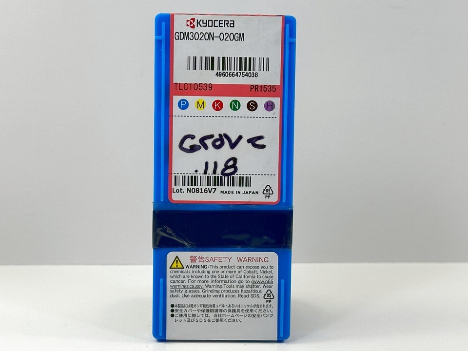KYOCERA GDM3020N-020GM New Carbide Grooving Inserts TLC10539 Grade ...