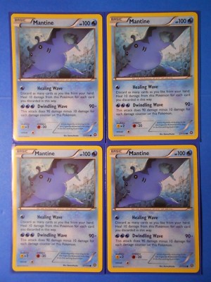 4x Mantine 27/114 Pokemon card XY Steam Siege common NM | eBay