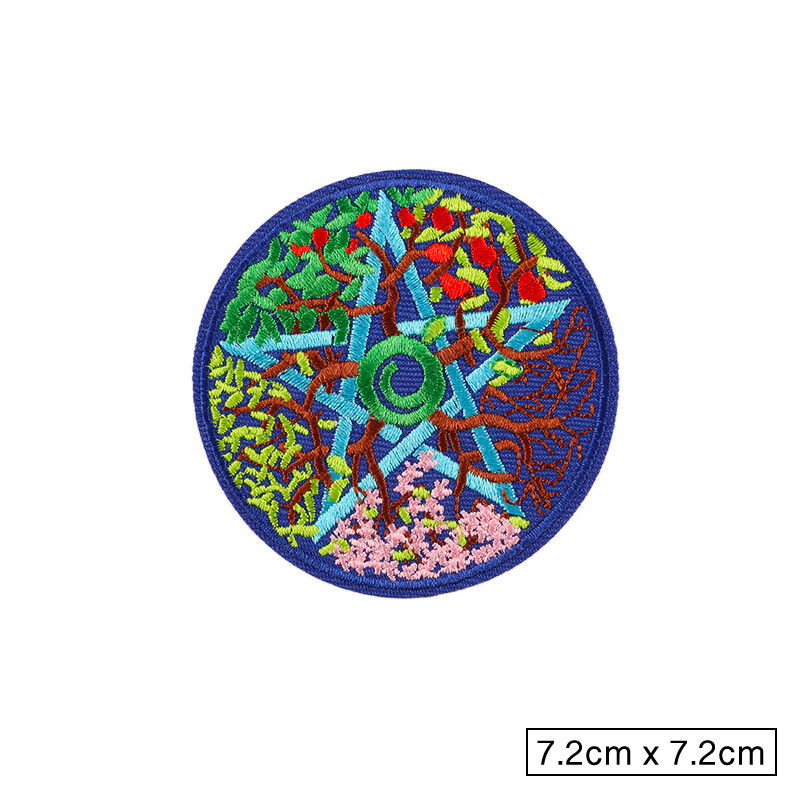 Sunset Sun Cherry Juice Patch Embroidered Iron On Sew On Iron On Badge ...