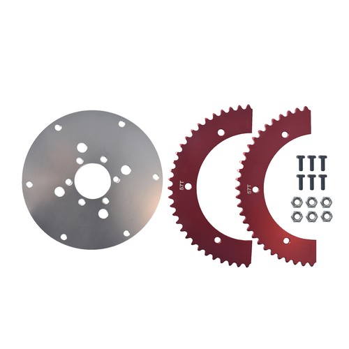 57 Teeth Split #35 Sprocket Adapter with Sprocket For Mini Bike Go-Kart ...