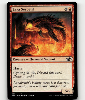 MTG Lava Serpent Jumpstart 2022 Common | eBay