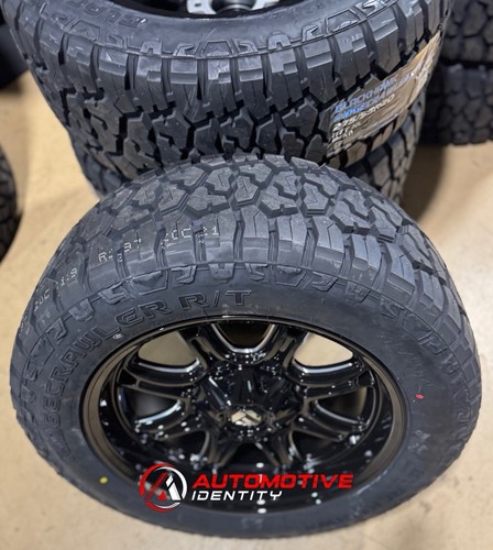 20x9 Fuel FC853 Darkstar Black Wheels 32" RT Tires 8x170 Ford Excursion ...