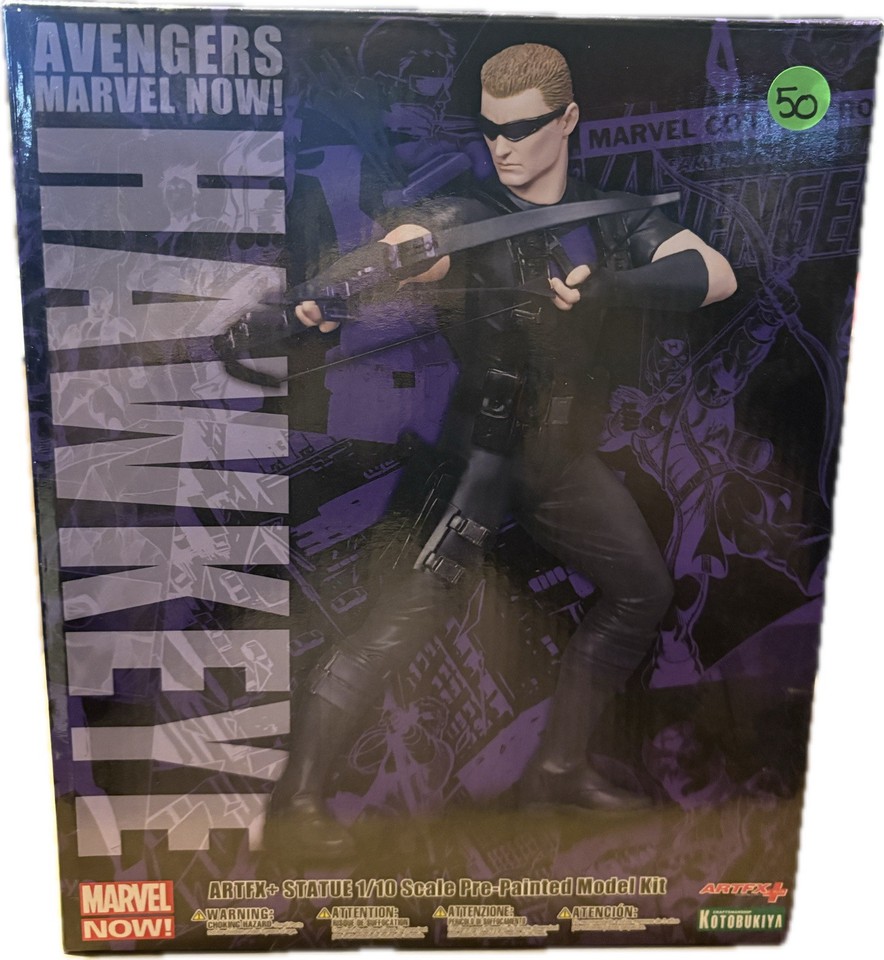 Kotobukiya Marvel Now! Hawkeye Avengers Figure 1/10 Scale Retired NEW ...
