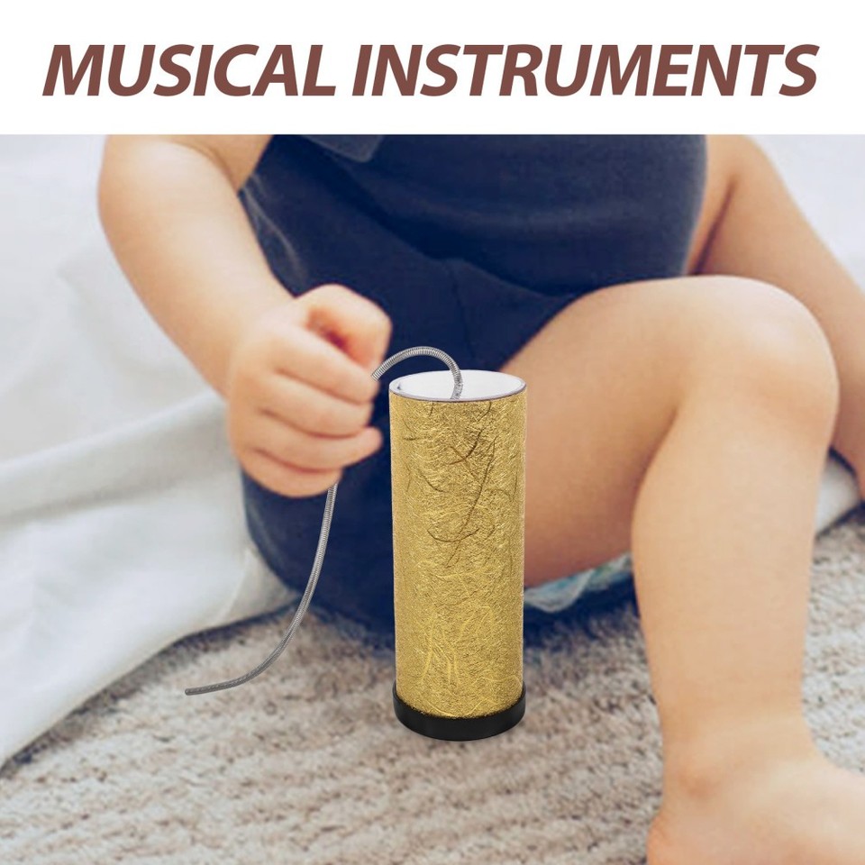 Thunder Sound Maker Musical Instrument Toy Percussion Cylindrical Bell ...