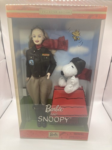 2001 Barbie and Snoopy as Flying Ace Barbie Doll 55558 | eBay