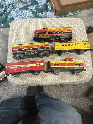 Marx O Scale Kansas City Southern Lines #54 A/B Diesel Train Set w ...