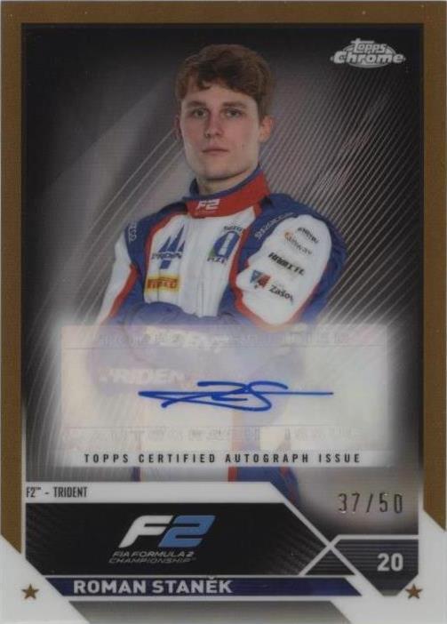 2023 Topps Chrome Formula 1 - Autographs Roman Stanek #CAC-RS Gold ...