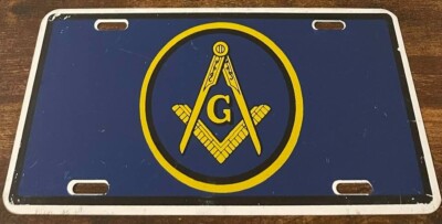 Mason Booster License Plate Masonic Lodge Shrine Fraternal Organization ...