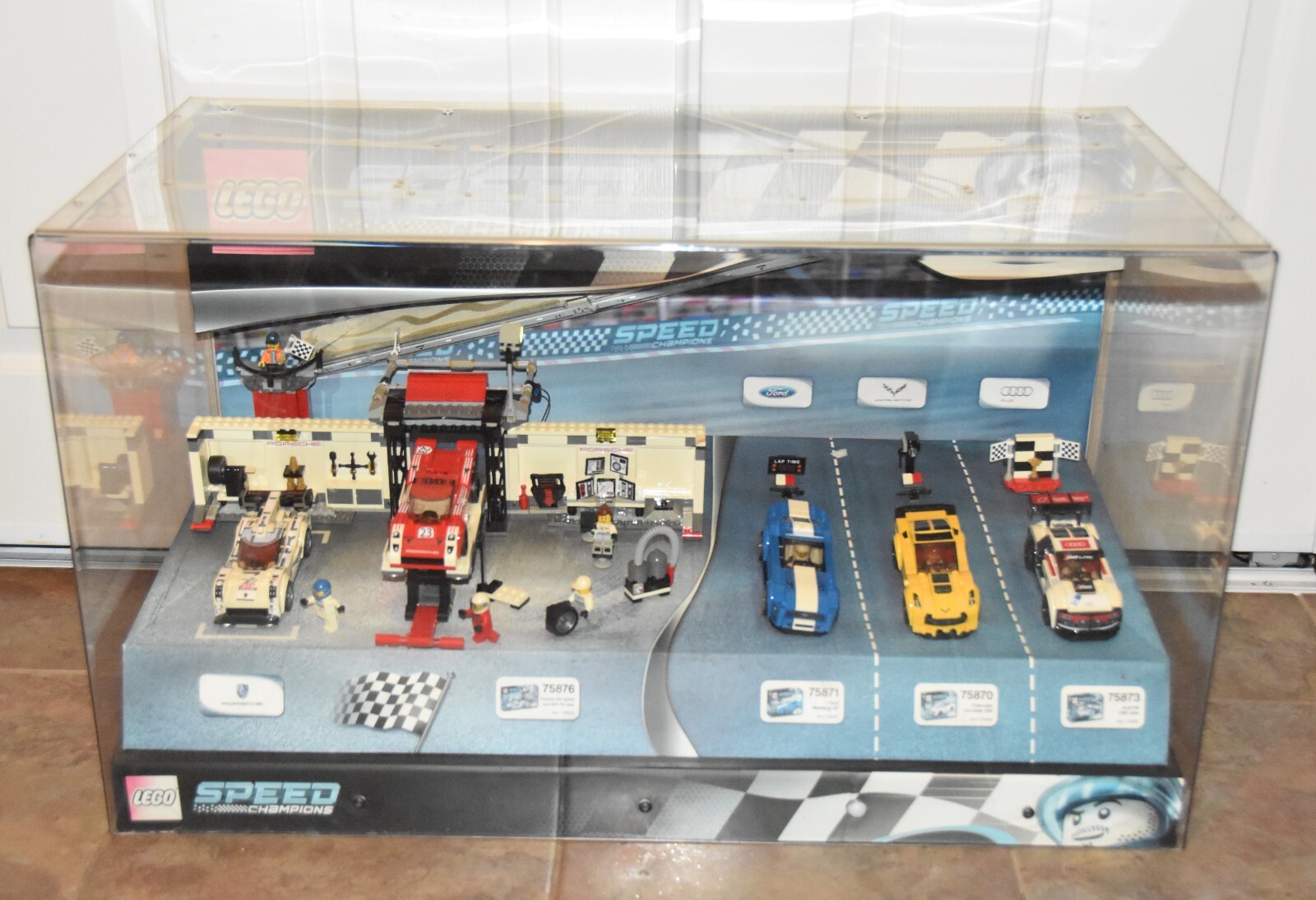 LEGO STORE DISPLAY 75876 75871 75870 75873 Speed Champions Porsche ...