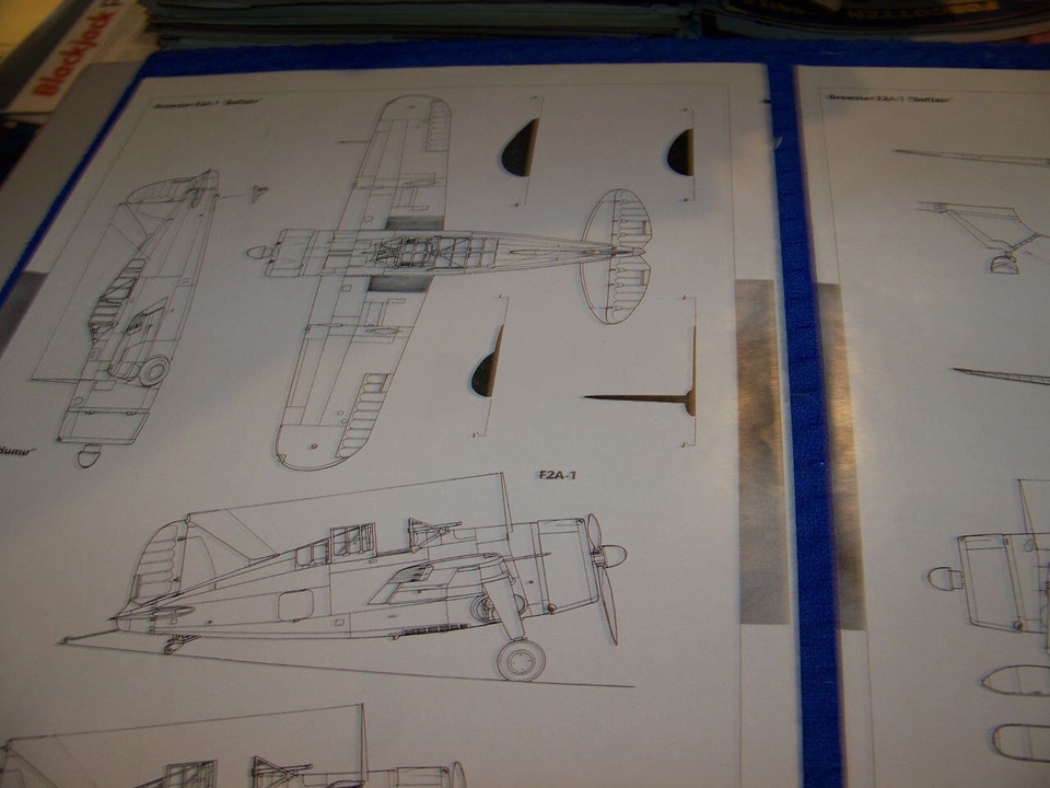 BREWSTER F2A-1 BUFFALO & MIG-21bis 5-VIEWS/COLOR PROFILES/DETAIL PHOTOS ...