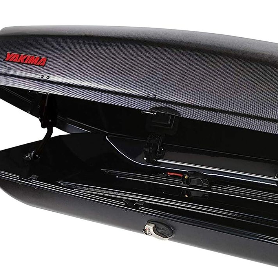 Yakima SkyBox Carbonite 21 Rooftop Cargo Box, Fits StreamLine Crossbar ...