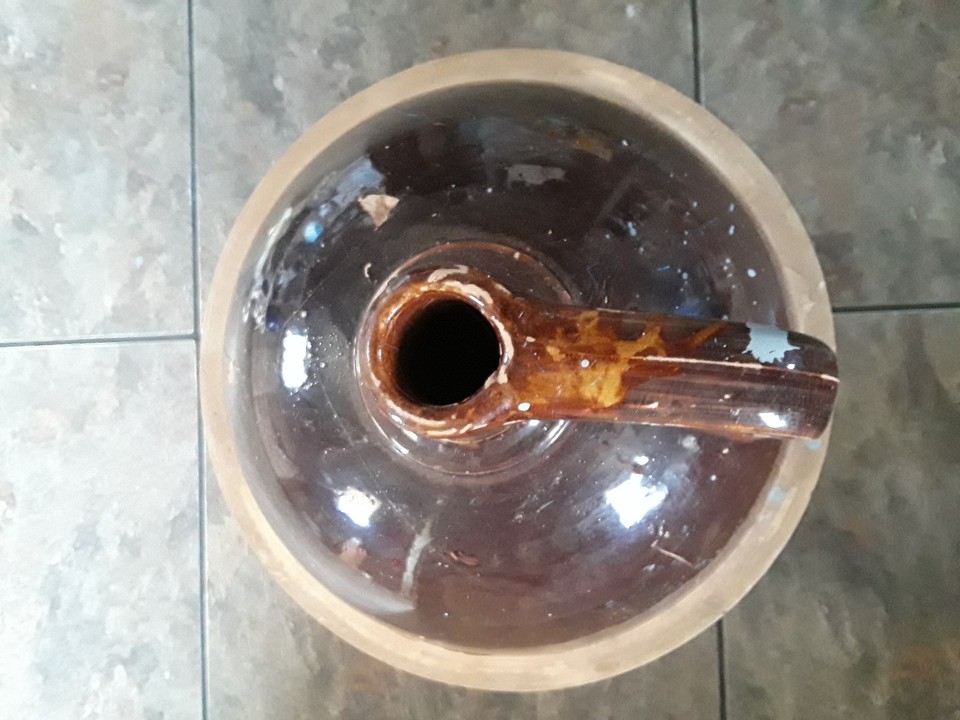 Antique 5 Gallon Love Field Potteries Dallas Jug Crock Whiskey ...