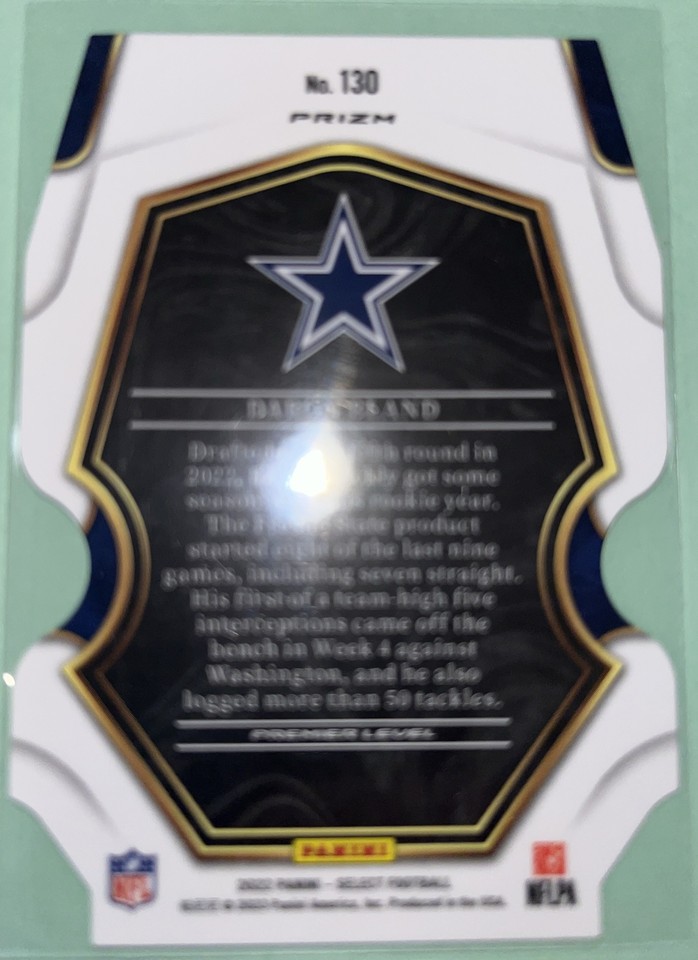 2022 Panini Select Premier Level Silver Prizm Die-Cut DaRon Bland #130 ...