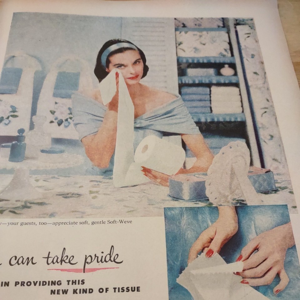 1955 Soft We've Tissue Magazine Ad | eBay