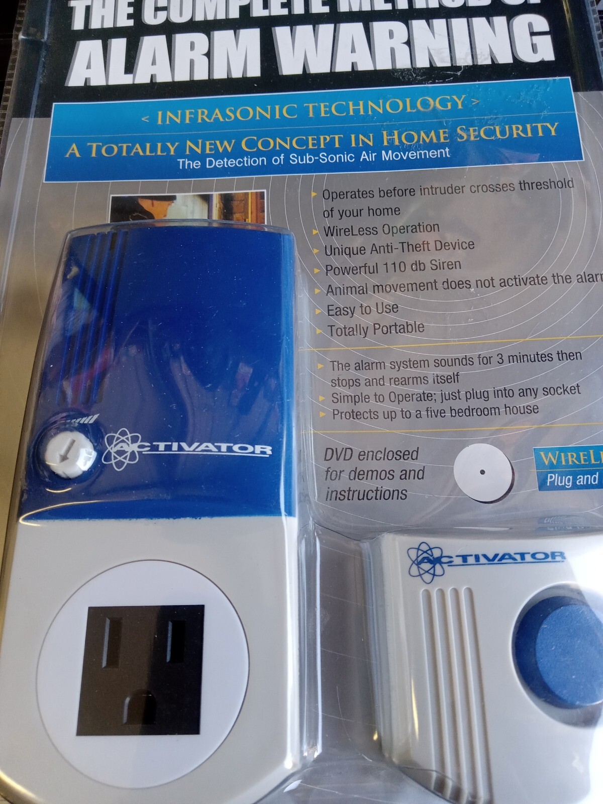 Safeguard Activator RX-9 Infrasonic Home Security Alarm (Plug and Play ...