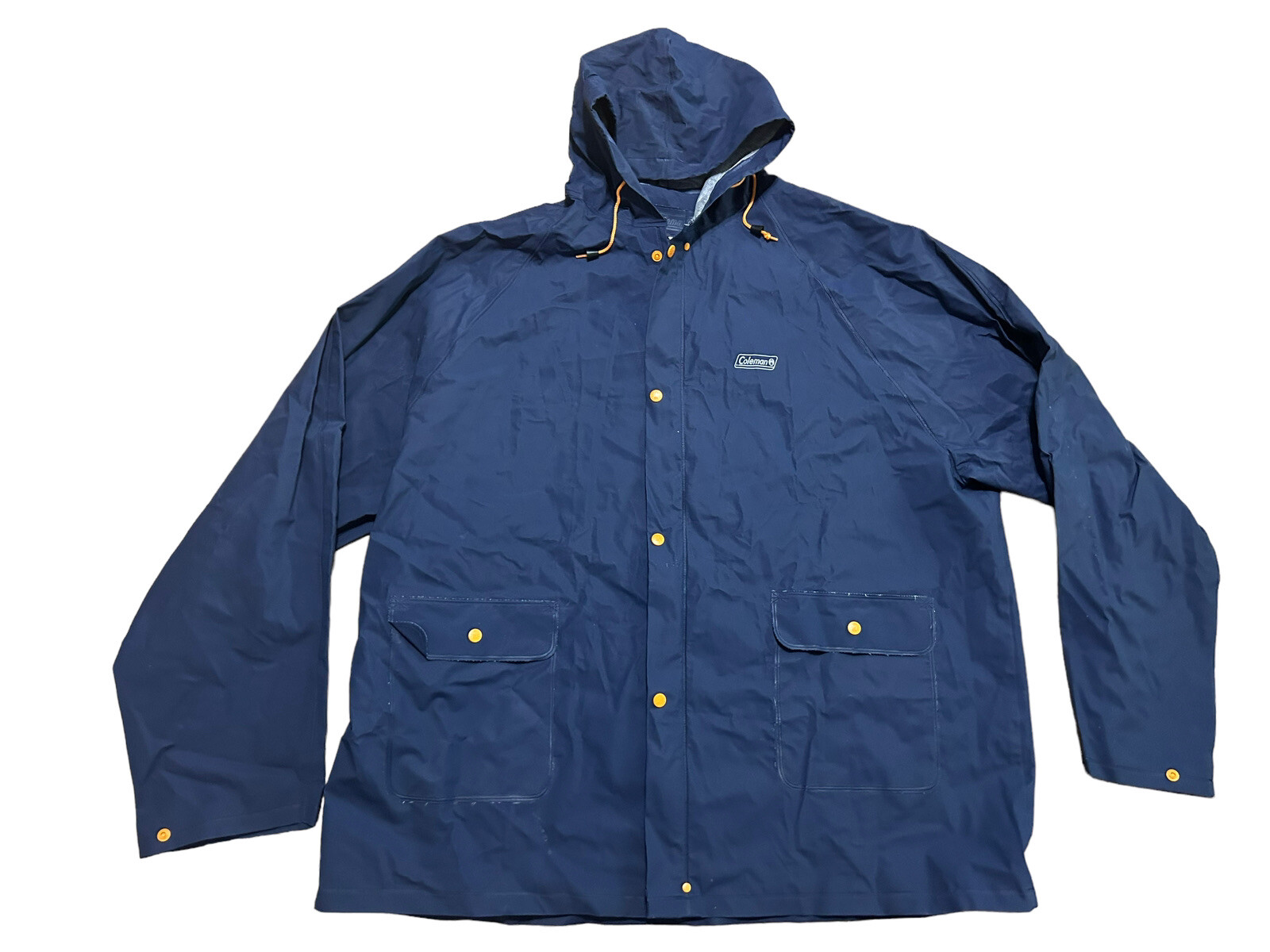 Coleman Outdoors Rain Jacket PVC Hood Vented Full Zip… - Gem