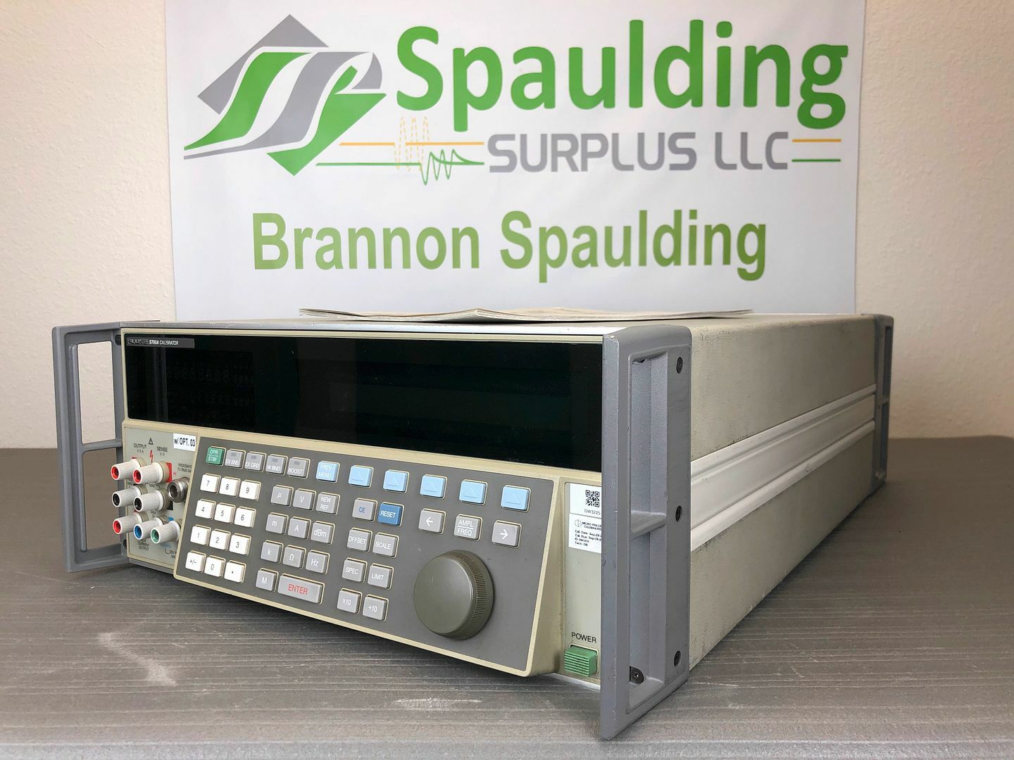 Fluke 5700A Multi Function Calibrator w/ Wideband Option 03 - CAL'D w ...