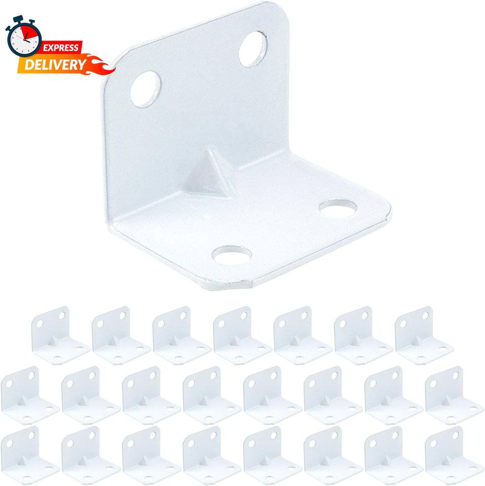 L Bracket White Karcy Angle Bracket Corner Braces 1X1.2(Lxw) Stainless ...