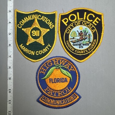 Lot Of 3 Vintage Florida Police Uniform Patches (#310) | eBay