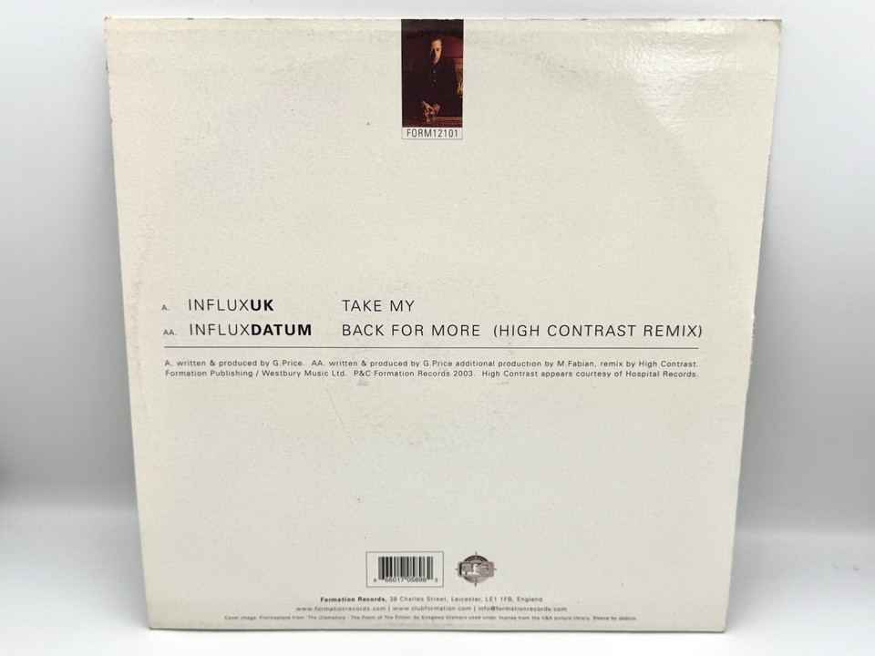 Influx UK - Take My / Back For More (High Contrast Remix), 12", (Vinyl ...