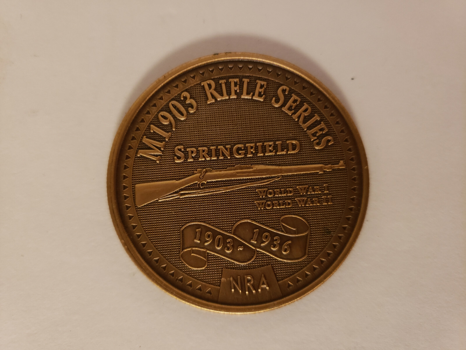 NRA M1903 Challenge Coin Series Springfield, WWI, WWII | eBay UK