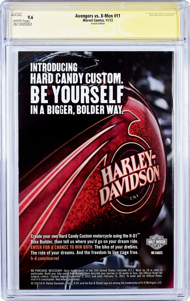 AVENGERS VS. X-MEN #11 PICHELLI VARIANT 1:100 SIGNED BY ADAM KUBERT CGC ...