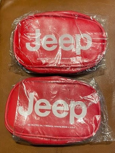 Vintage NOS KC HiLiTES RED Jeep Rectangle Soft Padded Light Covers | eBay