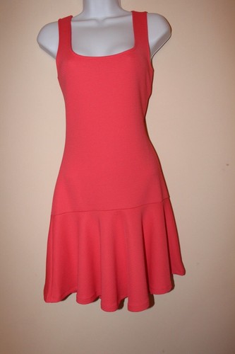BNWT French Connection Pink Bodycon Dress Size 8 RRP £110 drop waist ...