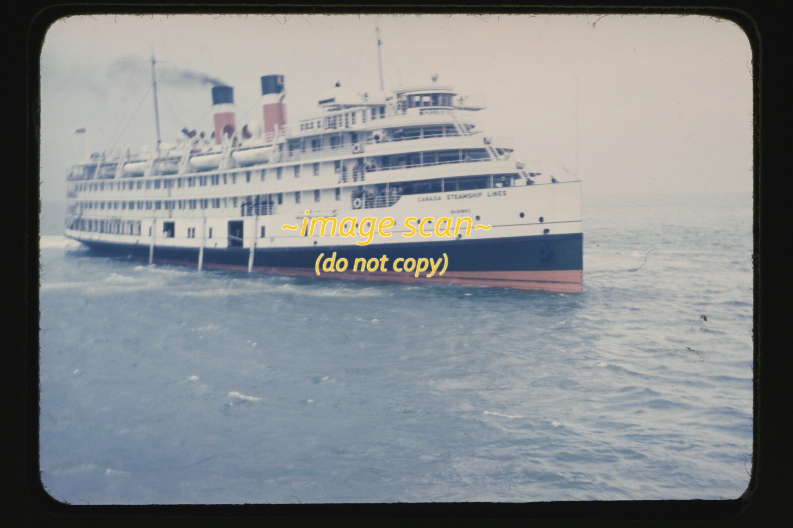 CSL Canada Steamship Lines SS Quebec Passenger Ship in 1940s Original ...