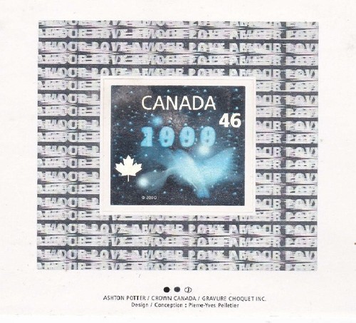 THEMATIC CANADA POST OFFICIAL MILLENNIUM KEEPSAKE, 3 STAMPS, COIN ...