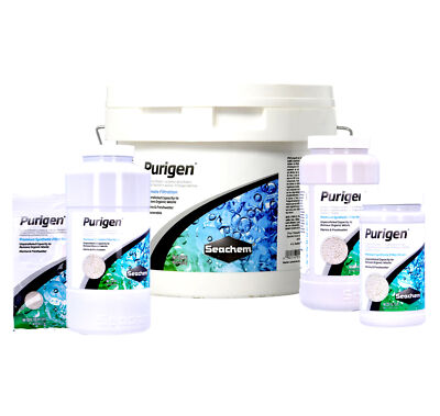 SEACHEM PURIGEN FILTER MEDIA REMOVES ORGANIC WASTE AQUARIUM FISH TANK ...