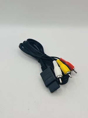 NEW N64 RCA AV A/V TV Audio Video Stereo Cable For Nintendo 64/SNES ...