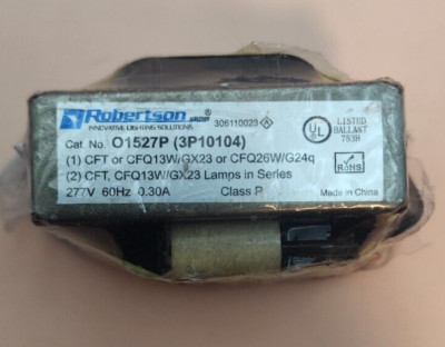 Robertson - Lighting Ballast - # O1527P, 3P10104 - 277V, 60Hz, 0.30A | eBay
