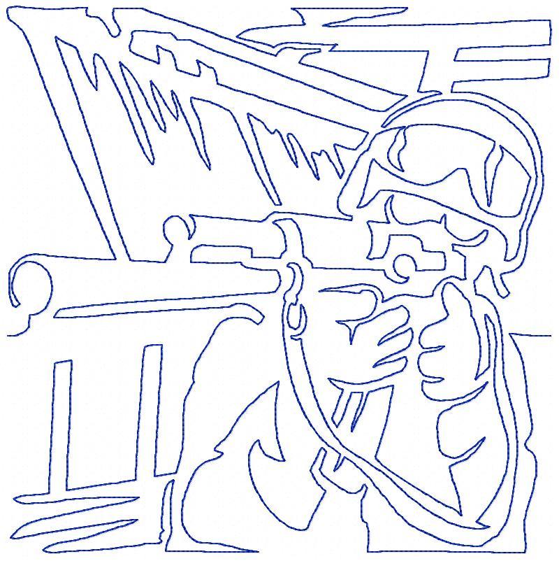 Continuous Line Police Blocks 12 Machine Embroidery Designs Quilt 8 ...