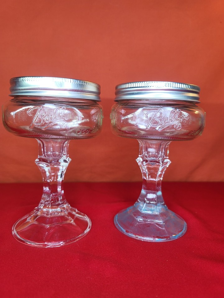 Mason Cocktail Redneck Drink Glass Hand Painted Jar Stemmed Choice of 3 ...