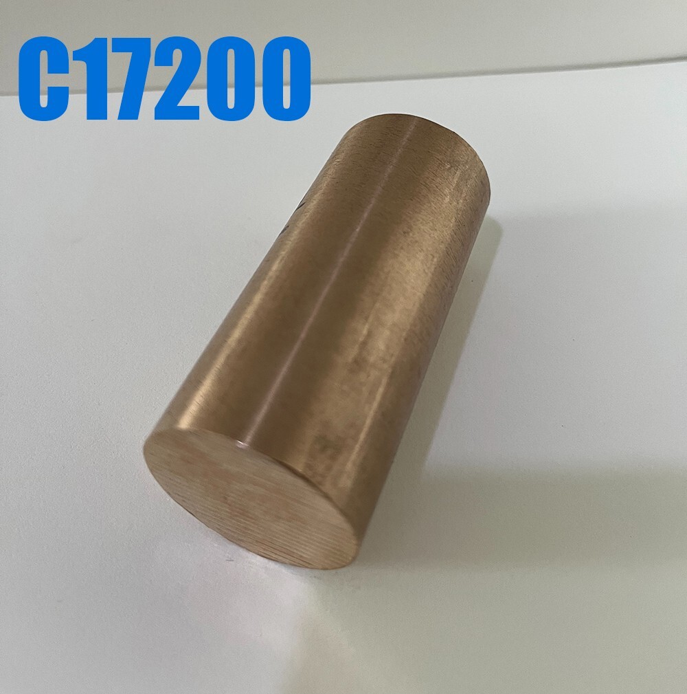 50mm Dia 1.969"x5.9" Copper Beryllium Alloy Rod Round Bar 1PC C17200 ...