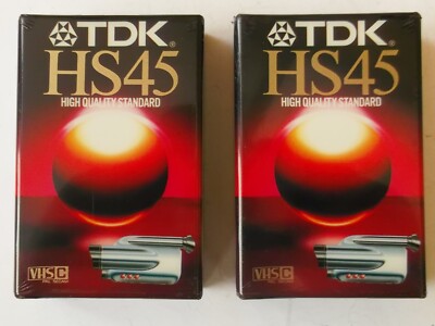 TDK HS-45 - 2x VHS Camcorder cassette tapes - new sealed | eBay UK