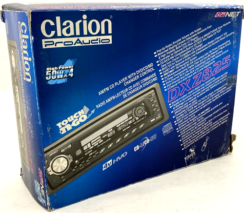 CLARION DXZ-825 CAR STEREO CD PLAYER SINGLE DIN OLD SCHOOL 50W X 4 ...