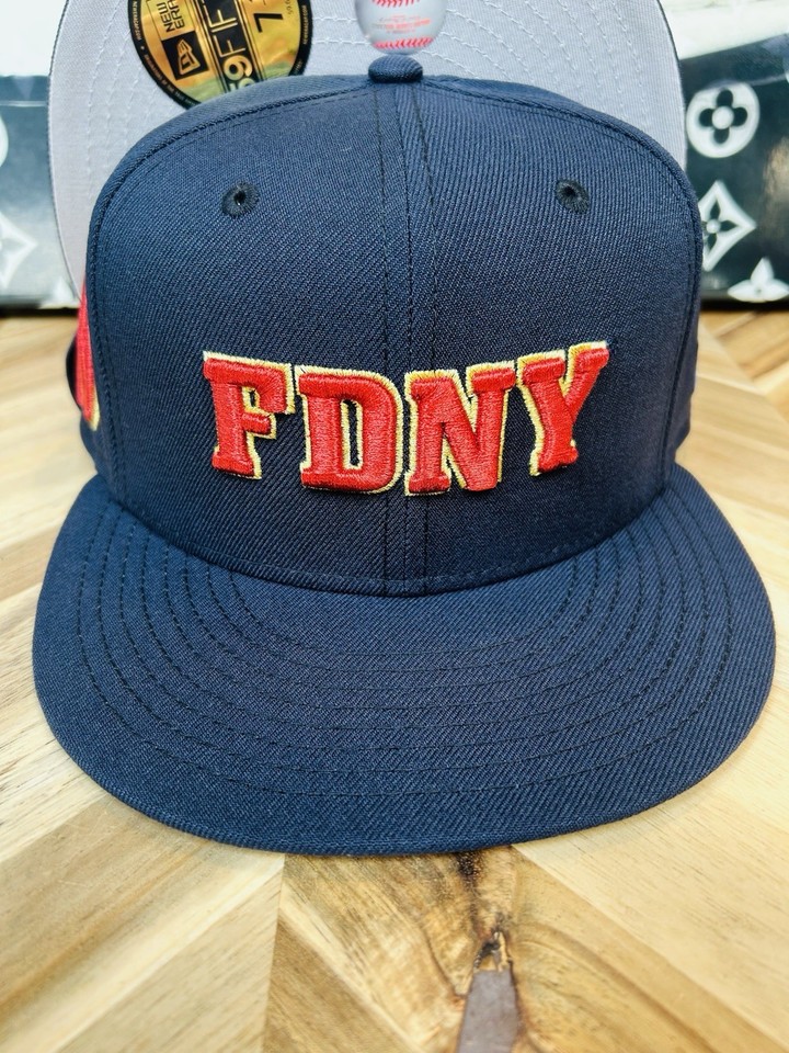 New Era New York Yankees FDNY Fire Department Navy Red “Supreme” 7 3/8 ...
