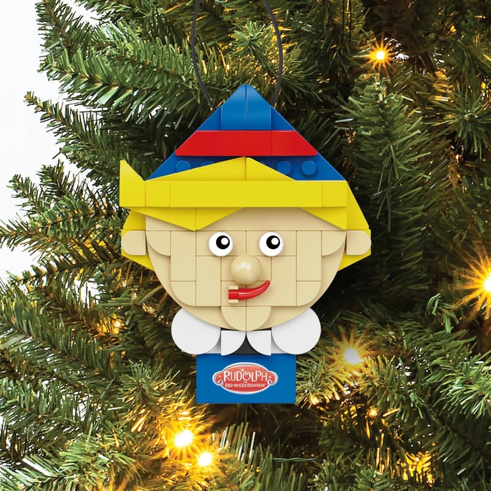 BRICKCRAFT Rudolph the Red-Nosed Reindeer Christmas Ornaments Building ...