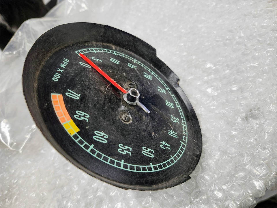 65-67 C2 Corvette Tachometer RPM Gauge Cluster Tach OEM 6500 Redline Un ...